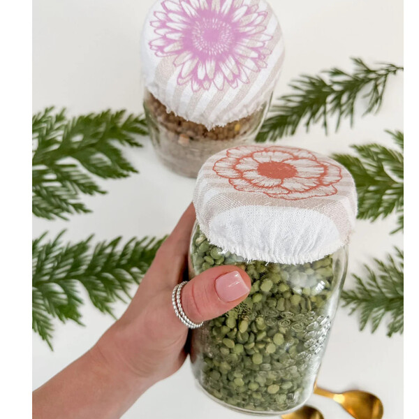 Fabric Jar Covers, Set of 2 | MightyNest